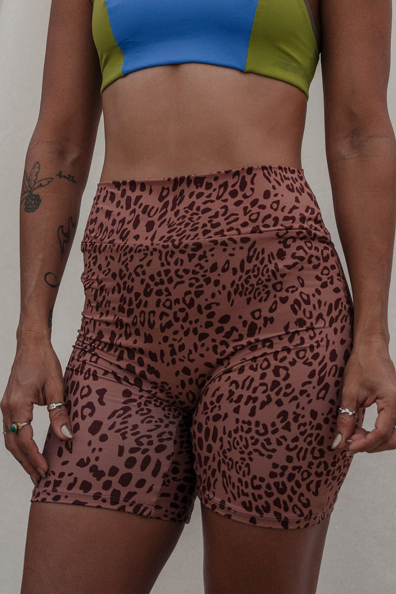 Super comfy and elegant biker-cut surf & yoga Caribe Short Dkoko