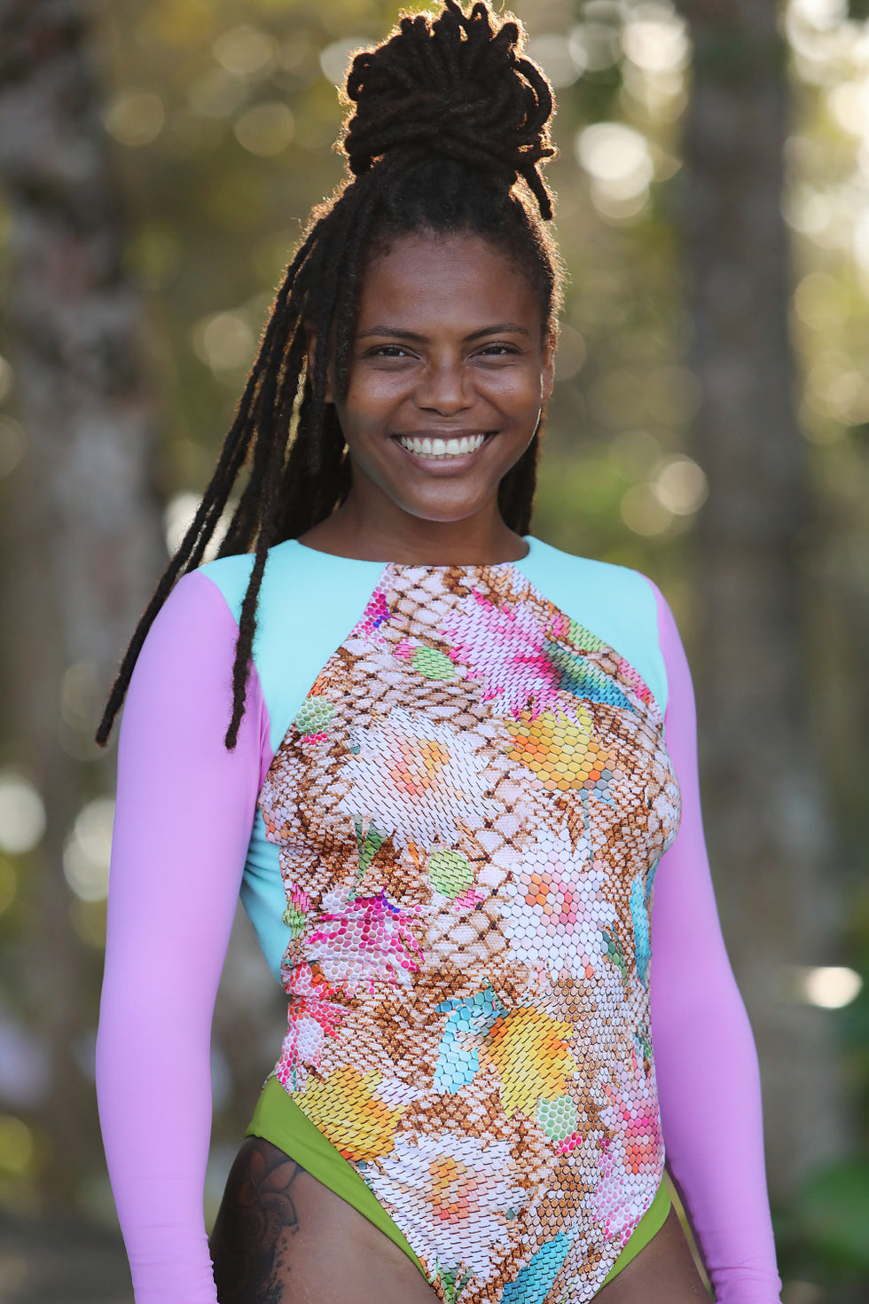 Sustainable ethically made One Piece Surf Bikinis & Surf Suits | Dkoko